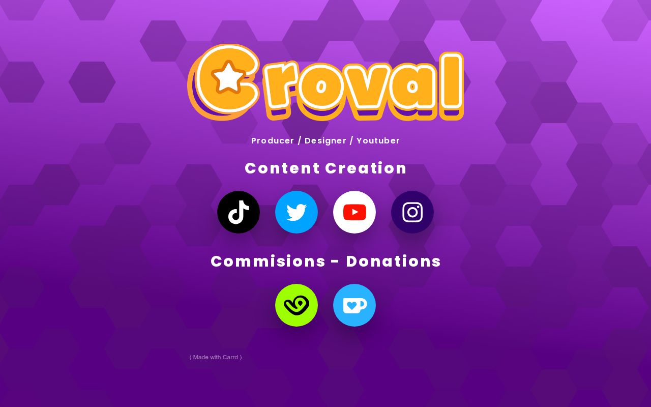 Croval - Bio Card
